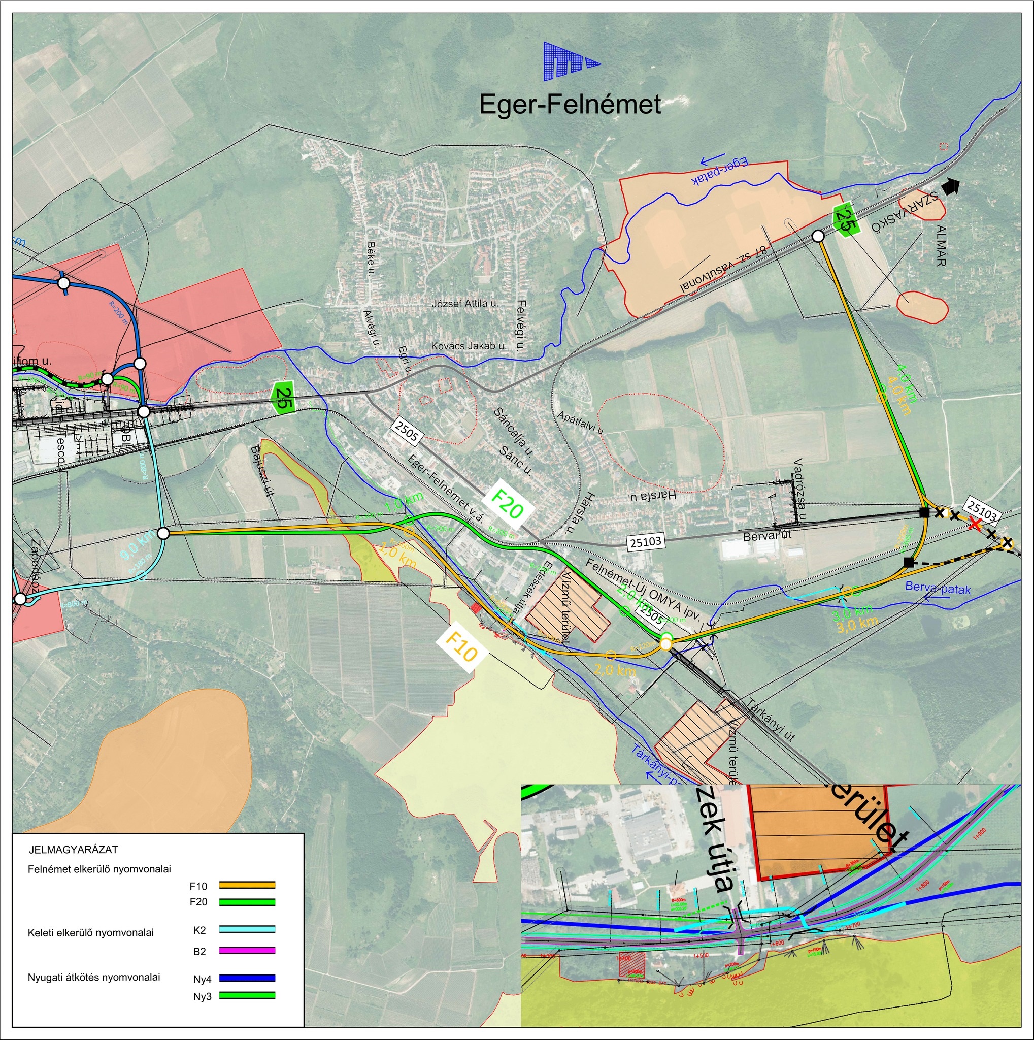 Itt húzódhat az elkerülő út felnémeti szakasza - Egripost.hu
